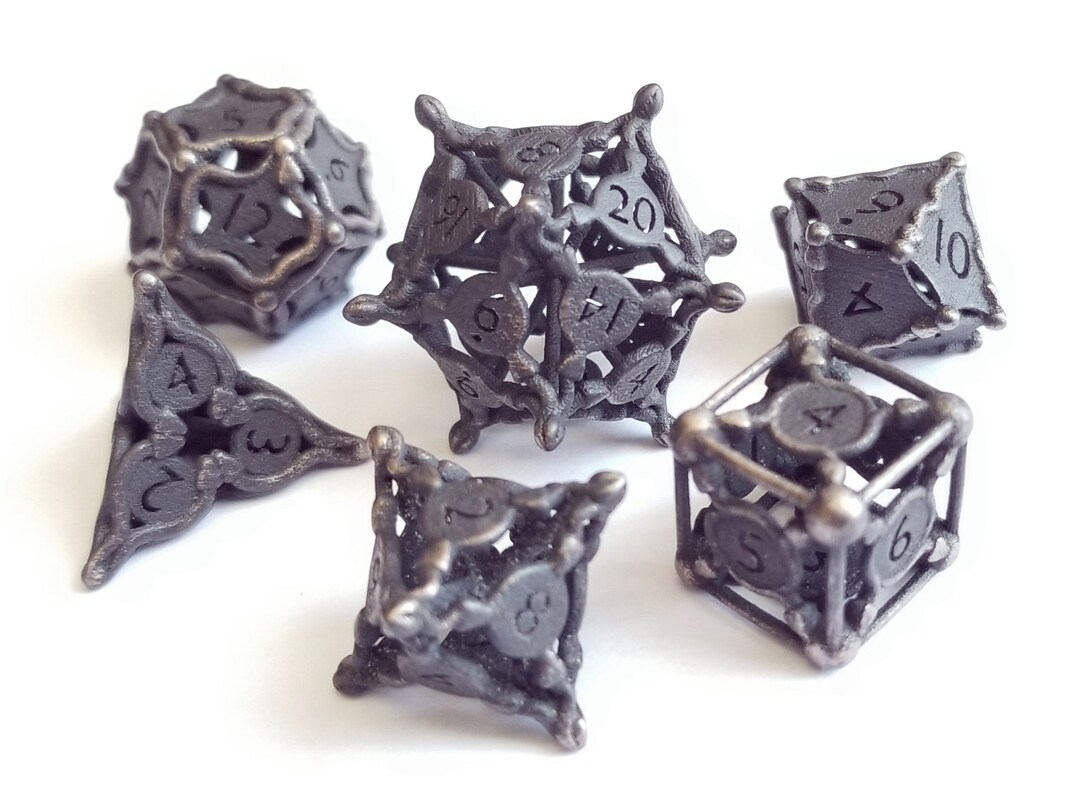 Snakes Dice Set - Balanced (polished Black Steel) - Etsy