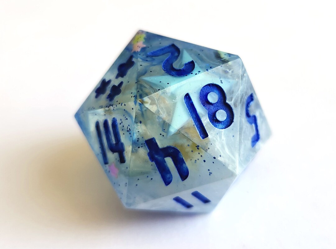 Large Resin D20 - Magic Missile - Etsy