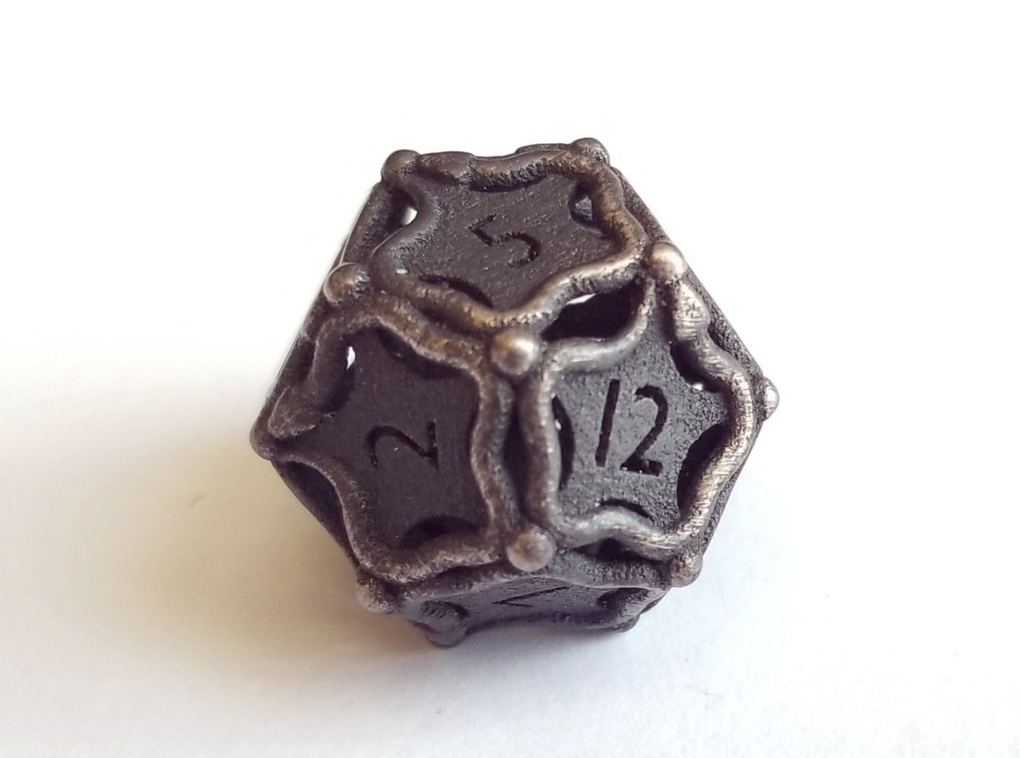 Snakes Dice Set Balanced polished Black Steel | Etsy