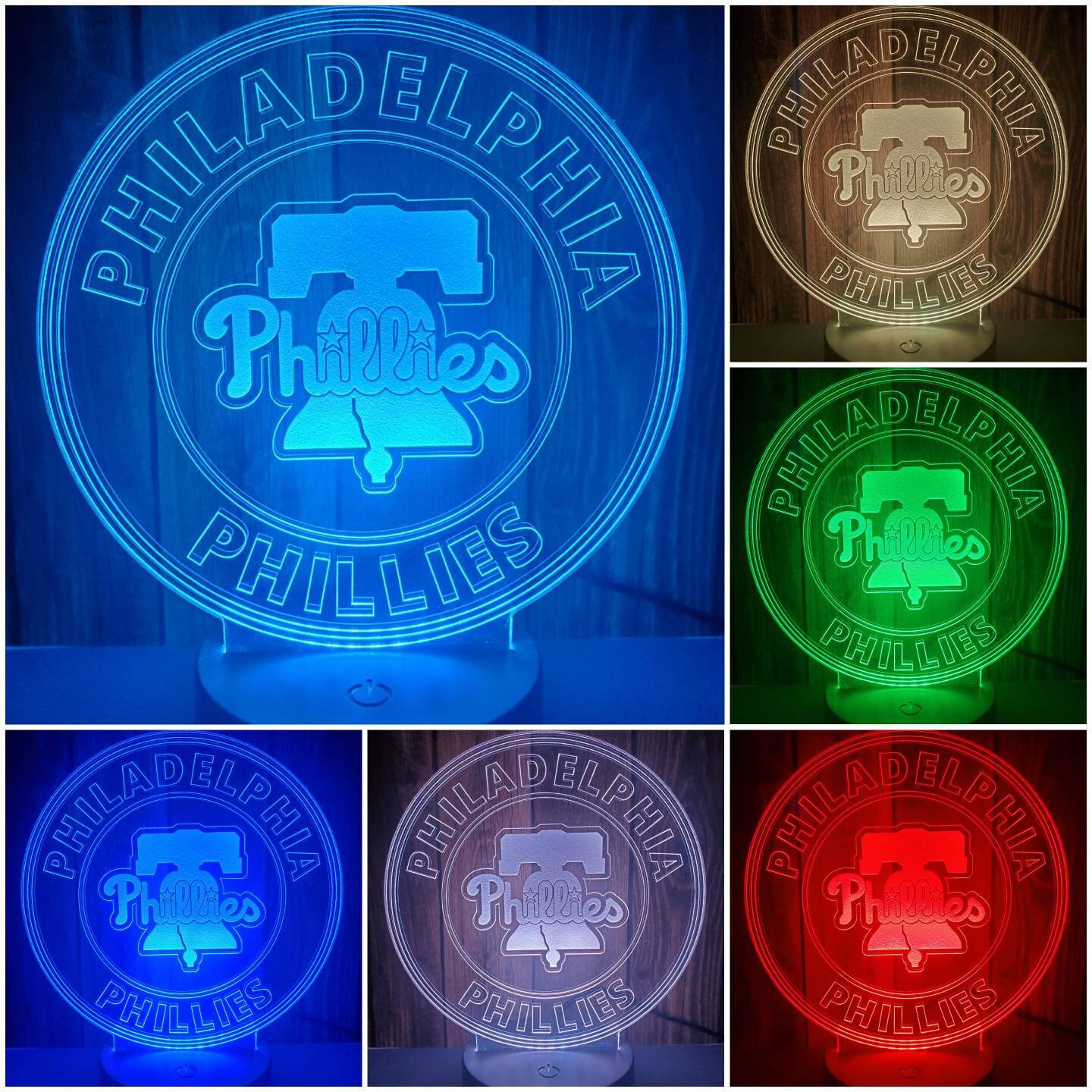 Home & Living Philadelphia Phillies 3D Lamp Lamps etna.com.pe