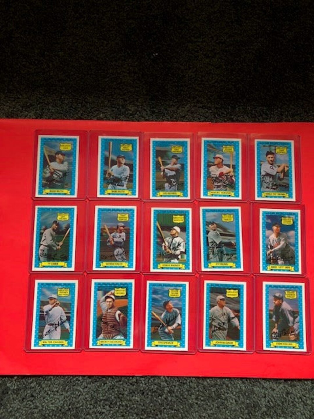 1972 Kelloggs Babe Ruth in All TIME GREATS Baseball Card Set of 15 ...