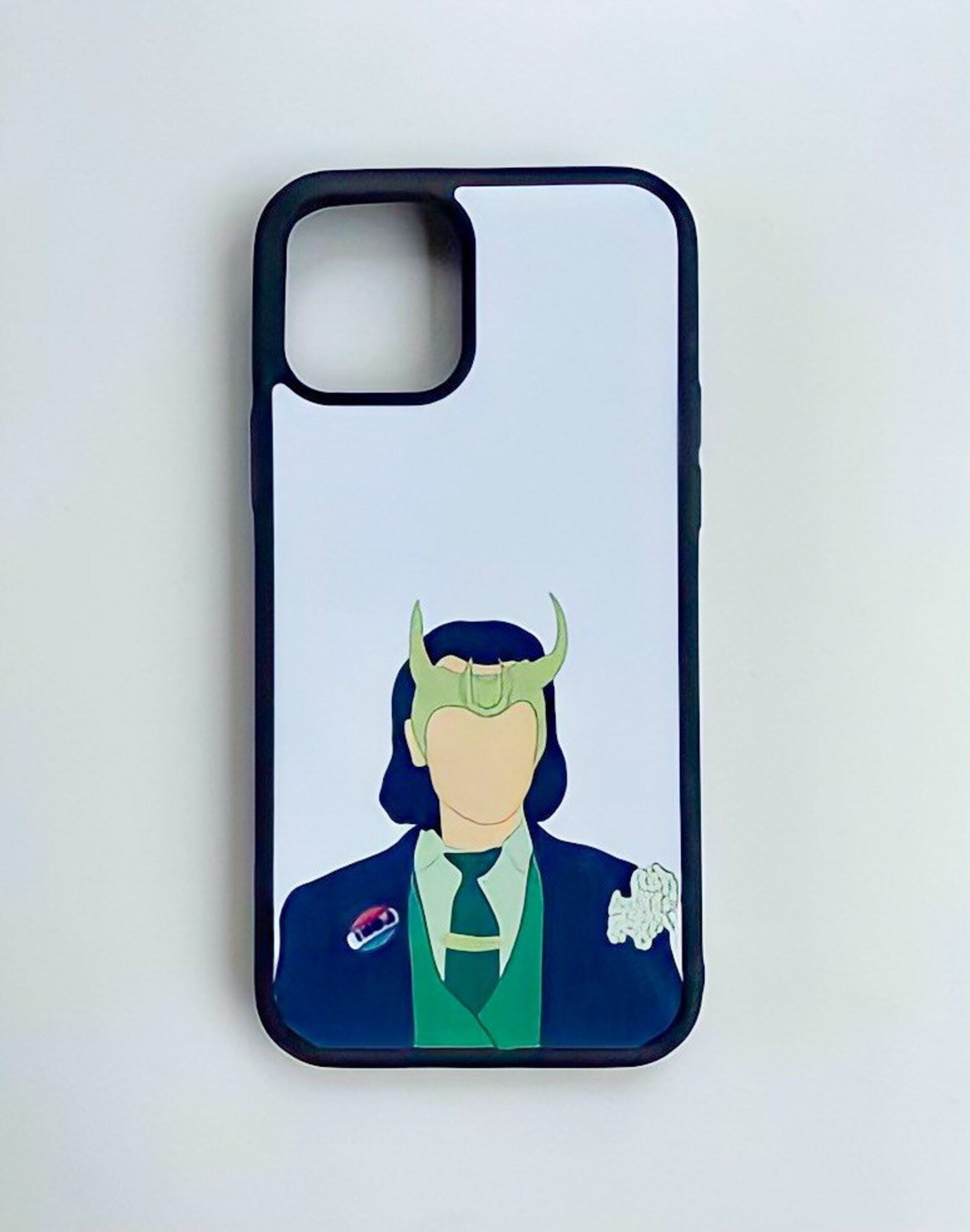 Loki outline case Custom phone case Loki phone case | Etsy