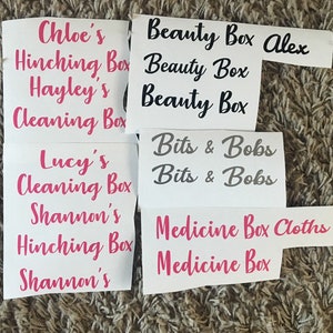 Personalised Mrs Hinch Inspired Storage Box Vinyls, Cleaning Box Vinyls ...