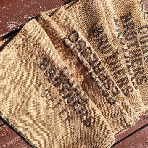 Grain Sack Burlap Panel Reproduction Printed Fabric | Etsy