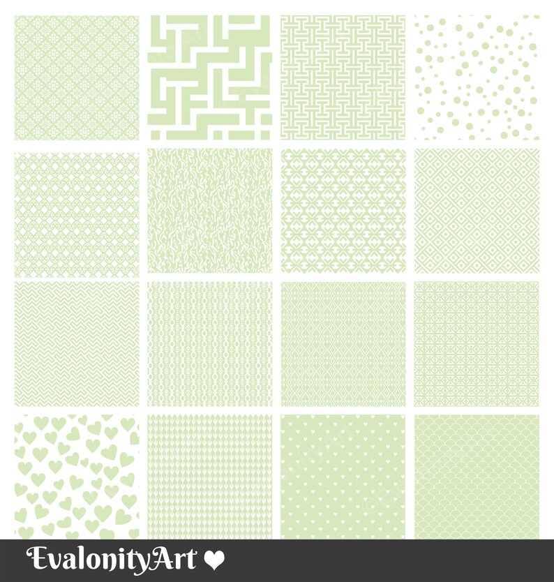 Lime Cream Digital Paper Pack 100 Files Printable Background Bundle ...
