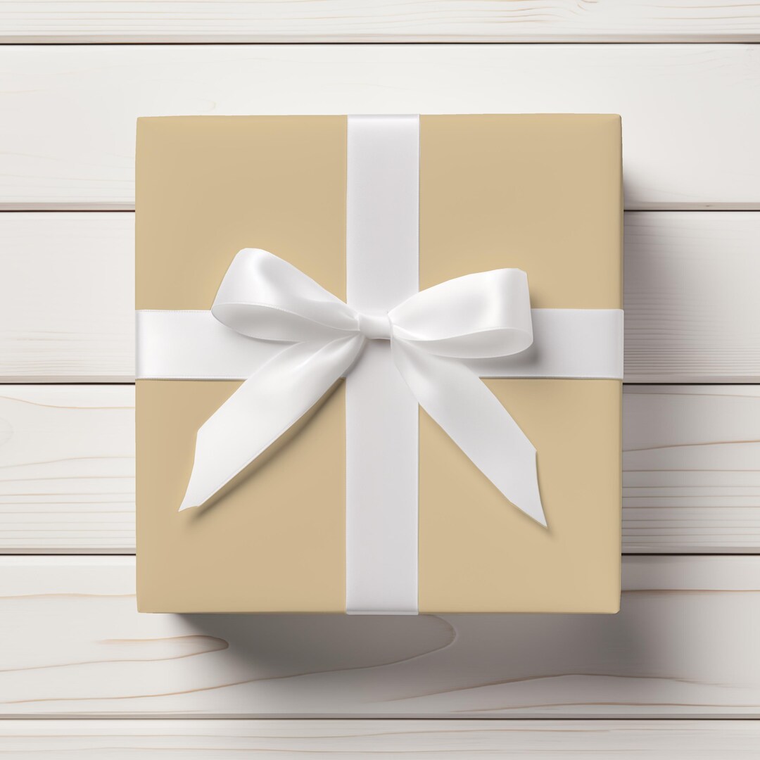 Elegant Beige Wrapping Paper for Weddings, Anniversaries, Birthdays ...