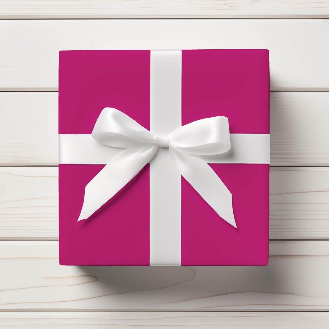 Fuchsia Pink Gift Wrapping Paper - Bright, Bold Gift Wrap for Birthdays ...