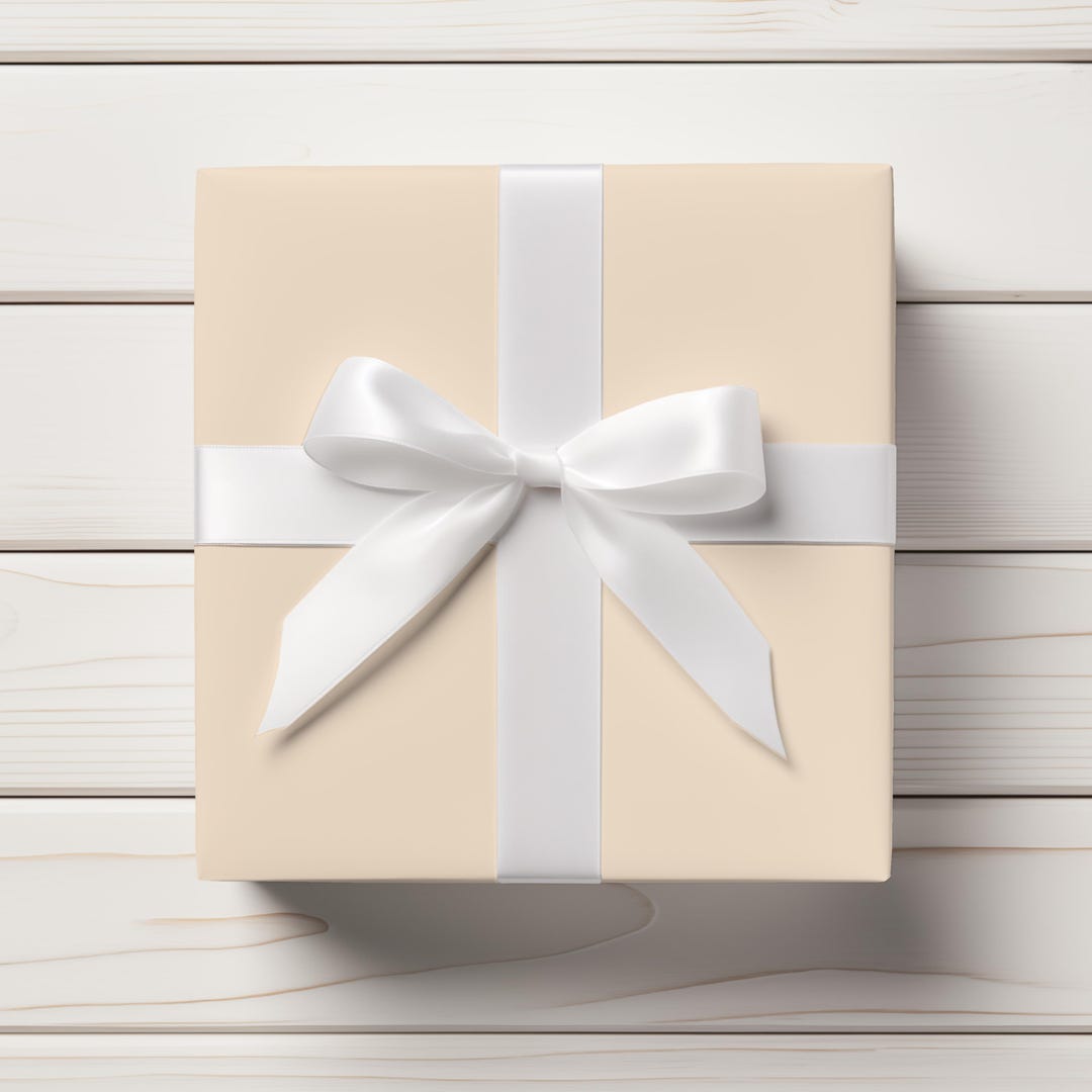 Solid Champagne Beige Wrapping Paper - Perfect for Wedding, Birthday ...
