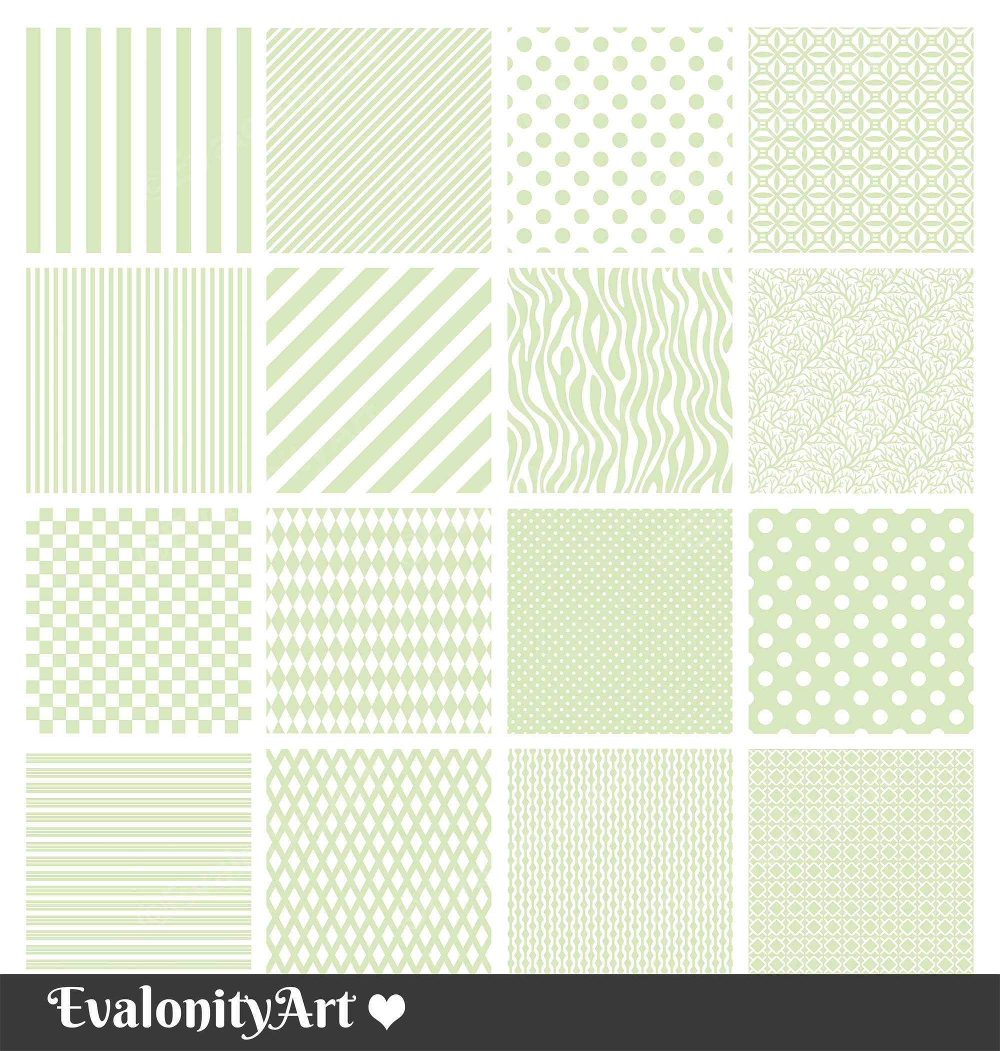 Lime Cream Digital Paper Pack 100 Files Printable Background Bundle ...