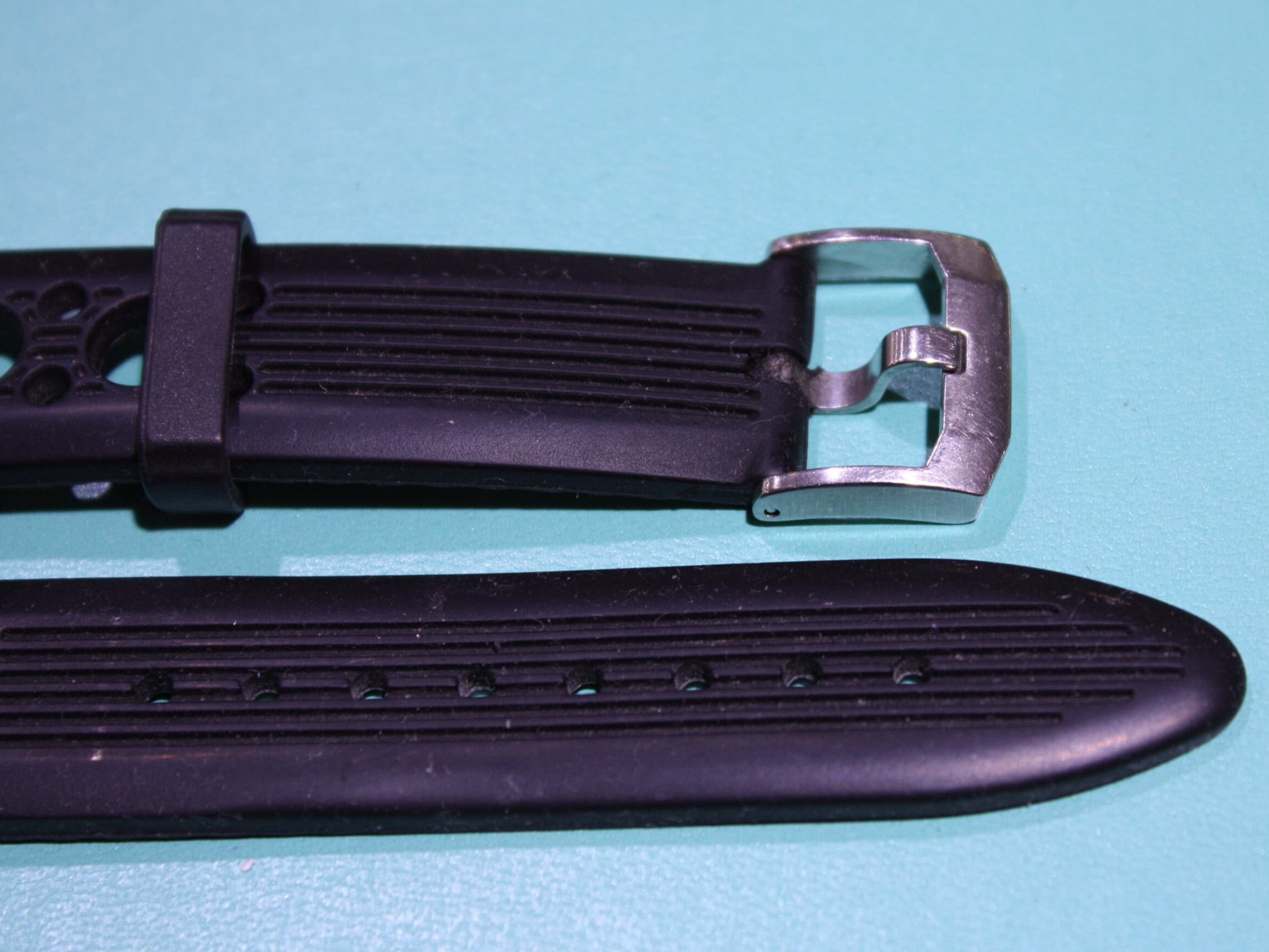 20MM TAGHEUER Robber Band Black Wrist Watch Men - Etsy