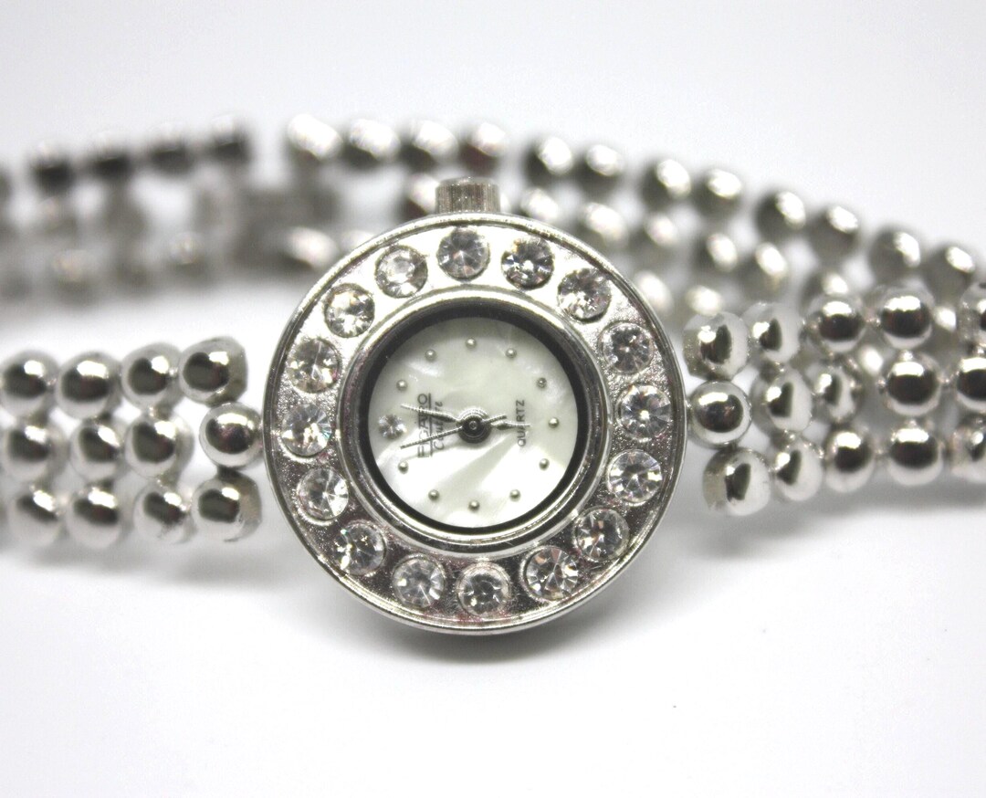 New Figaro Couture Wrist Watch Crystals MOP Dial 25mm Ladies Quartz - Etsy