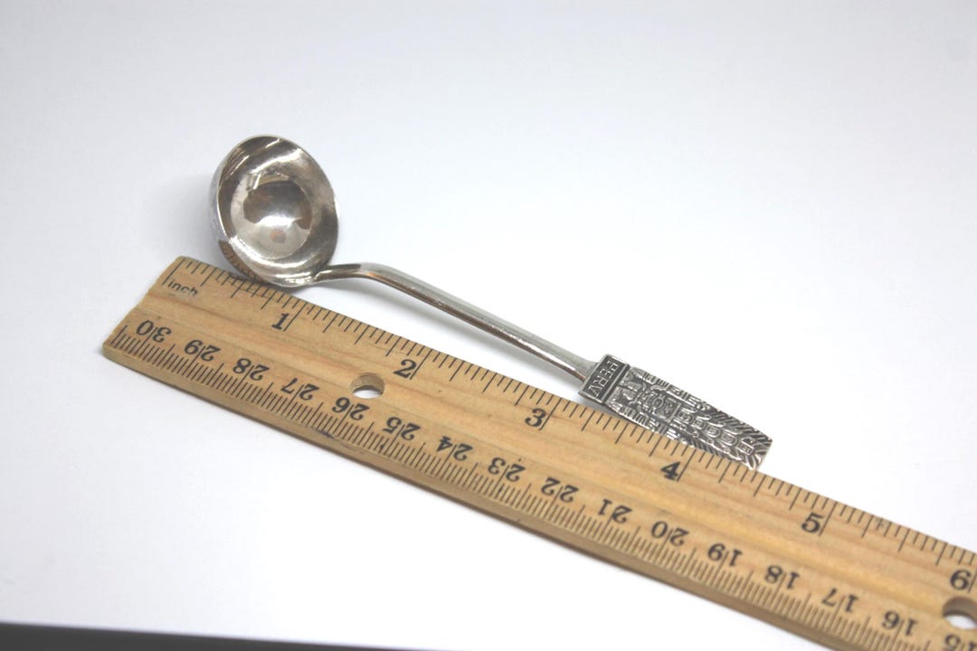 Vintage Sterling Silver 925 Spoon PERU Condiment Souvenir 4.5'' 13.6gr ...