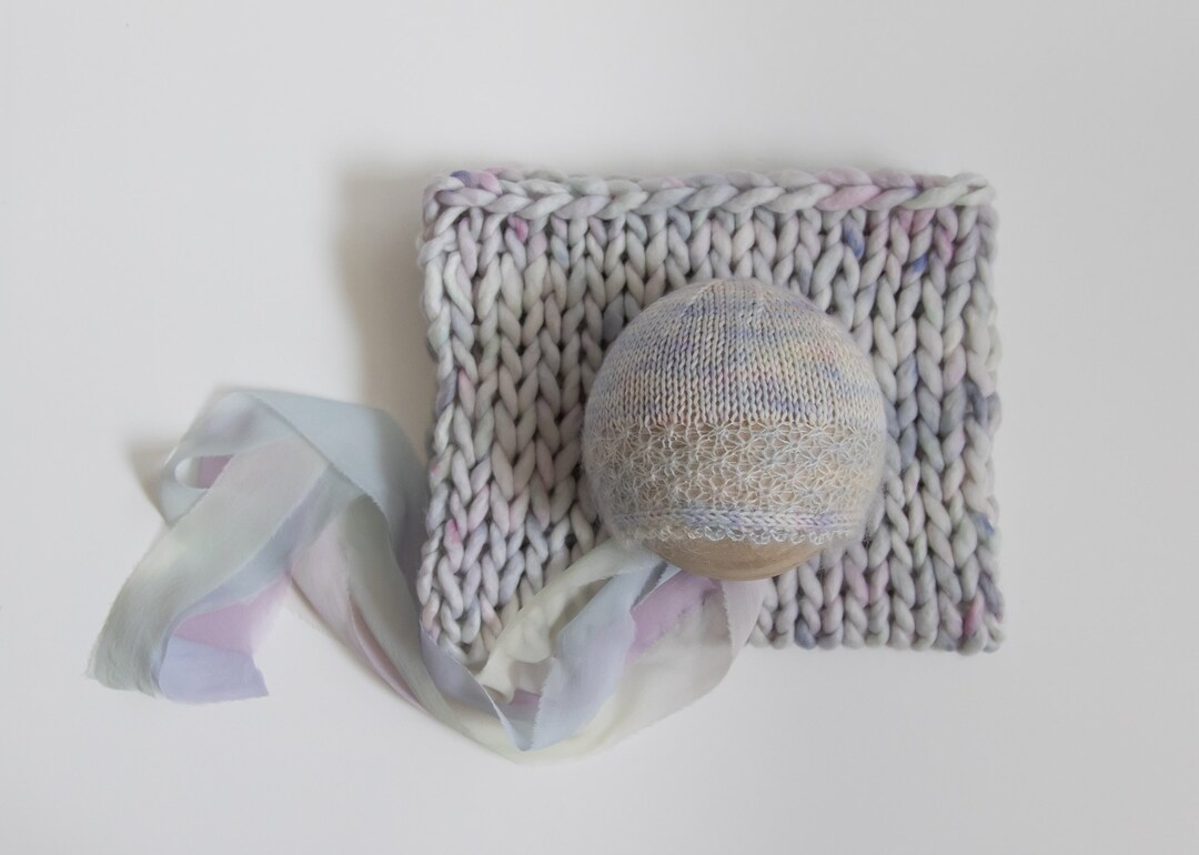 Knit Layer, Knit Blanket, Baby Photography, Knit Baby Bonnet, Newborn ...