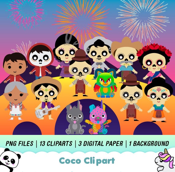 Coco Clipart Coco Cartoon Miguel Images Disney Pixar Coco | Etsy