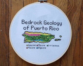 Puerto Rico Cross Stitch - Etsy