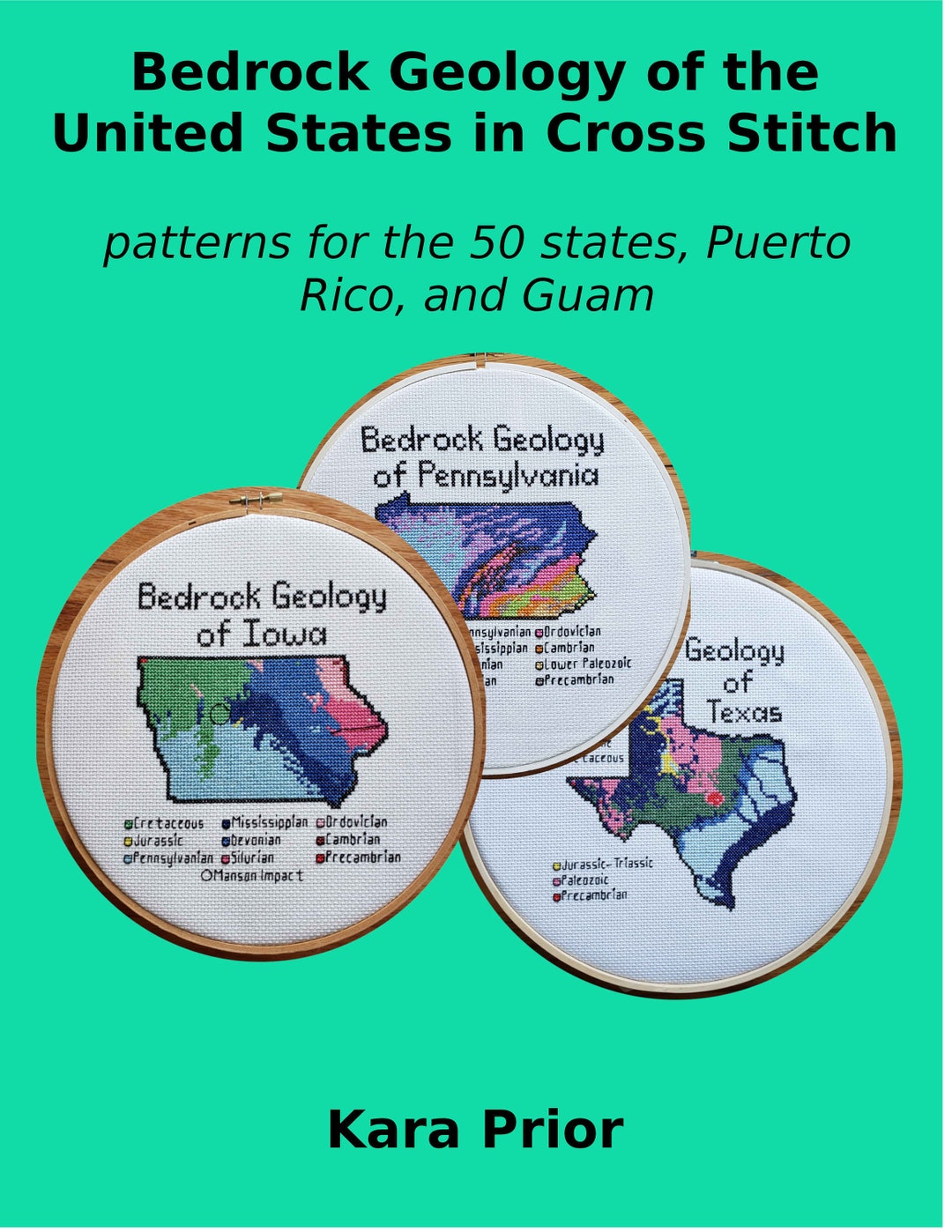 DIGITAL BUNDLE United States Bedrock Geology Cross Stitch PDF Pattern ...