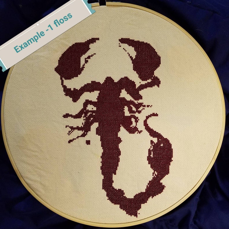 Penny Dreadful Blood Scorpion Cross Stitch PDF Pattern - Etsy