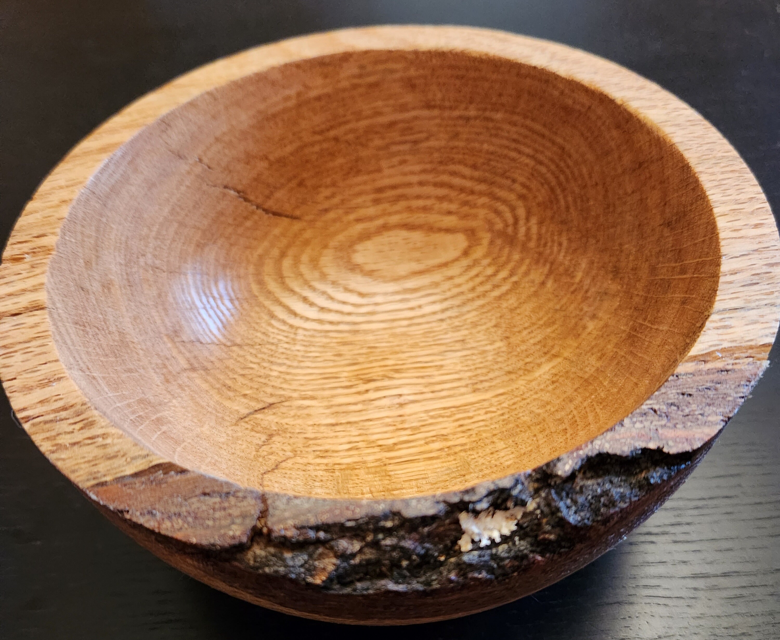Live Edge Oak Bowl - Etsy