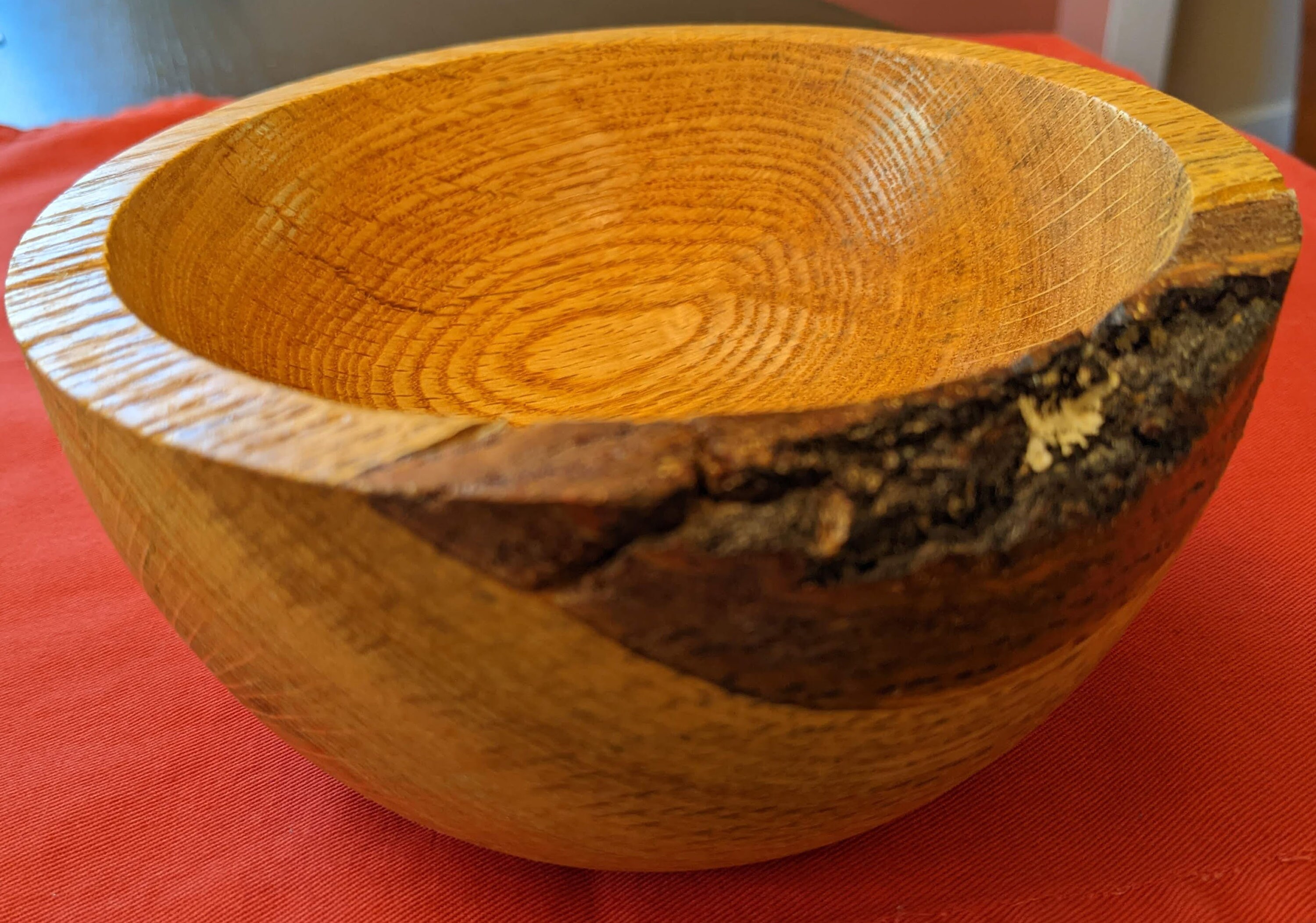 Live Edge Oak Bowl - Etsy