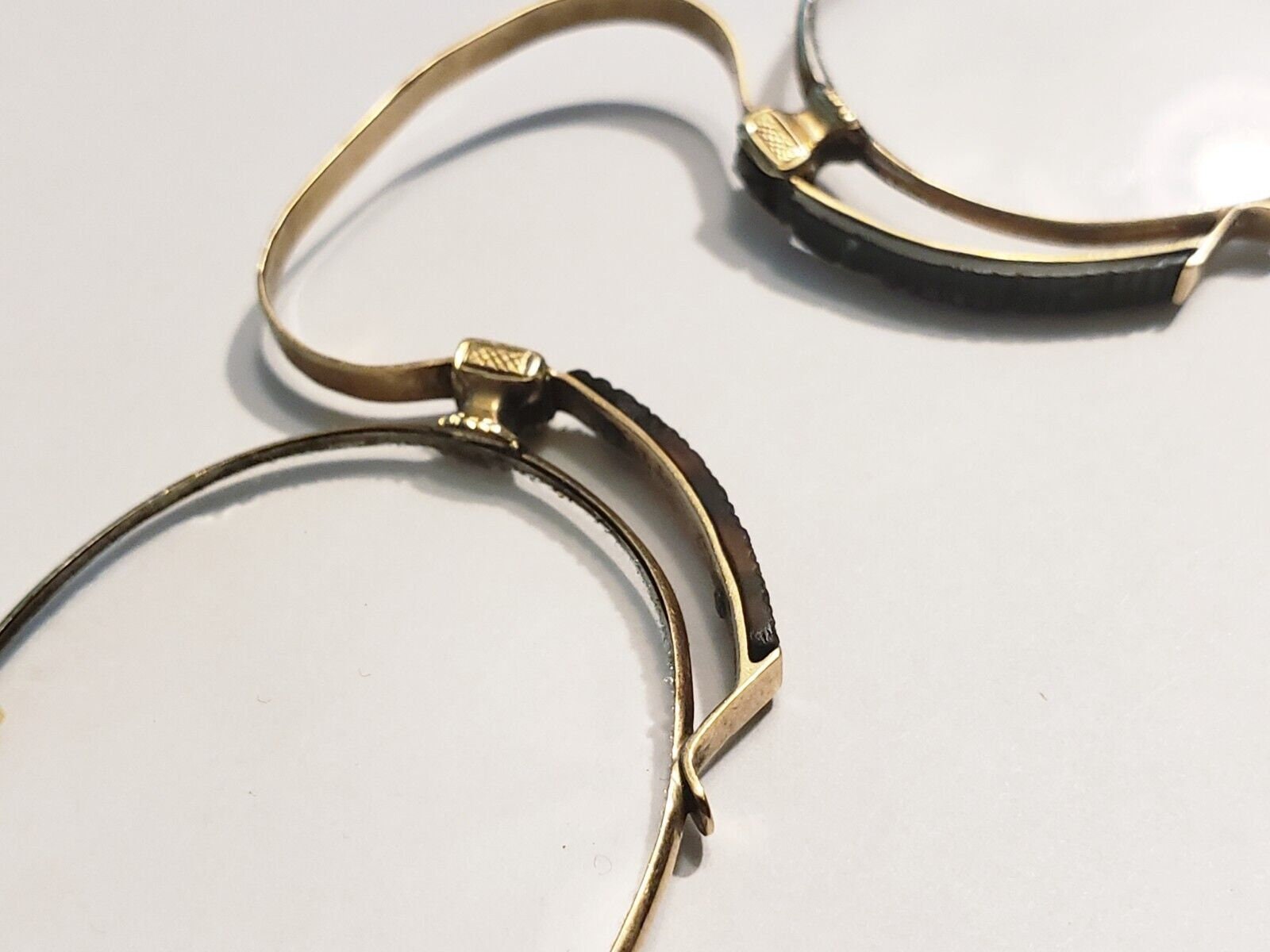 Antique Pince Nez Solid 14k-18k Gold Pinch Spectacles Glasses Readers ...