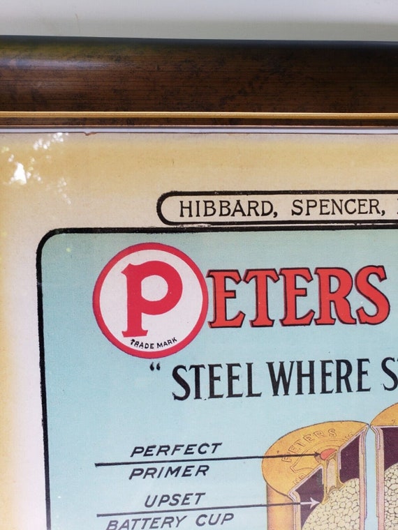 Rare original peters cartridge co shells poster. hibb… - Gem