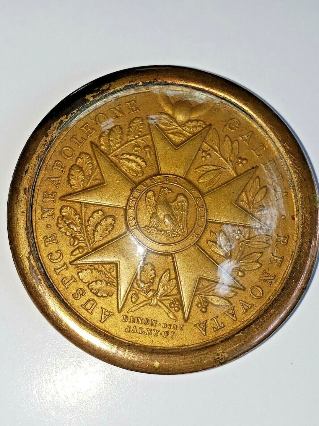 Napoleon Inauguration Legion of Honor. Copper Electrotype Shell Medal ...