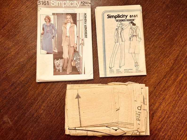1970s 1977 Vintage Sewing Pattern Simplicity 8161 Misses - Etsy