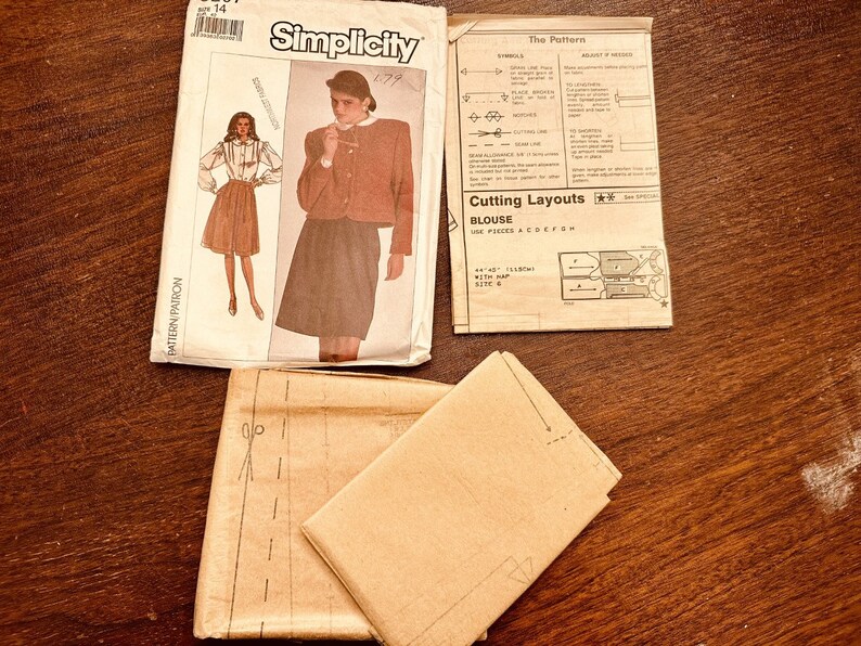1980s 1987 Vintage Sewing Pattern Simplicity 8297 Misses Womens Ladies ...