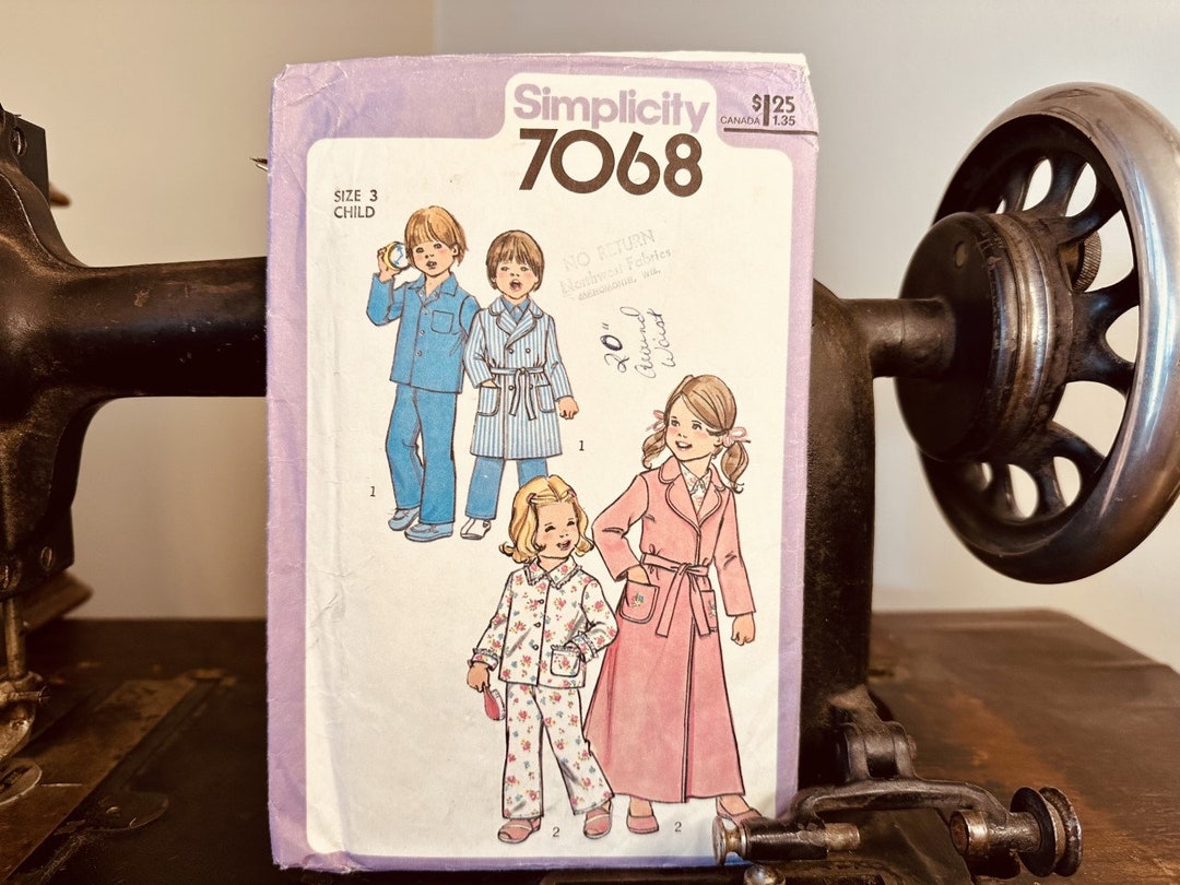 1970s 1975 Vintage Sewing Pattern Simplicity 7068 - Etsy