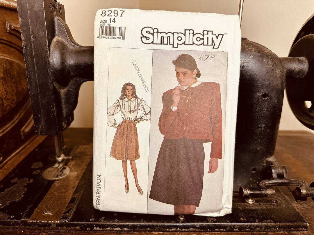 1980s 1987 Vintage Sewing Pattern Simplicity 8297 Misses Womens Ladies ...
