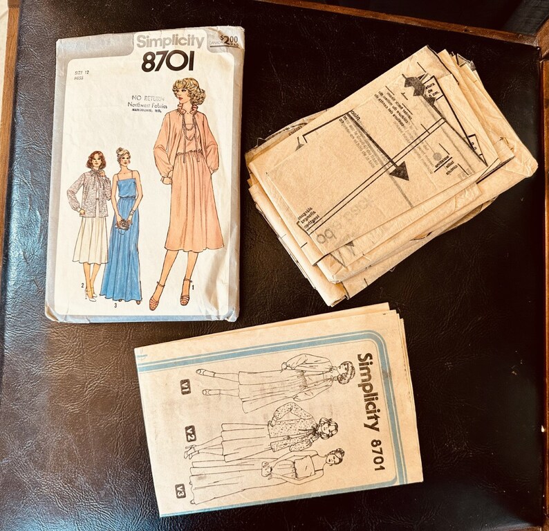 1970s 1978 Vintage Sewing Pattern Simplicity 8701 Misses - Etsy