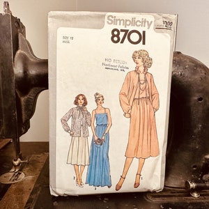 1970s 1978 Vintage Sewing Pattern Simplicity 8701 Misses - Etsy