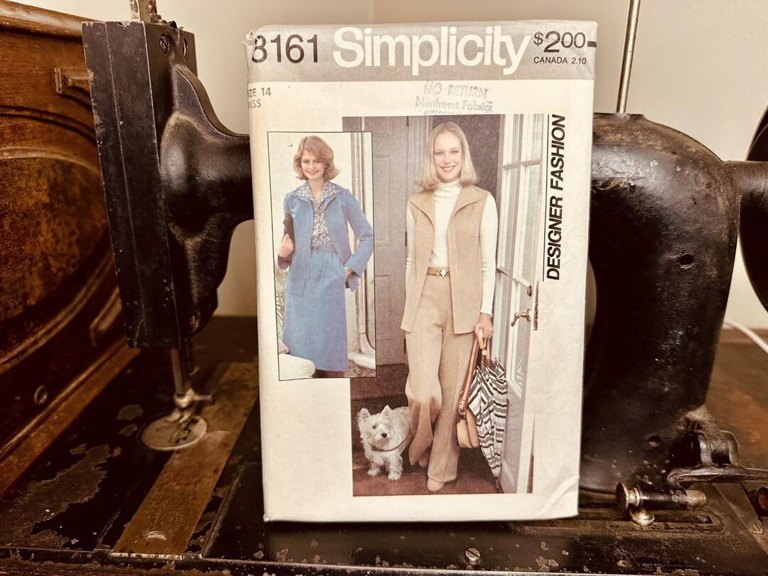 1970s 1977 Vintage Sewing Pattern Simplicity 8161 Misses Womens Ladies ...