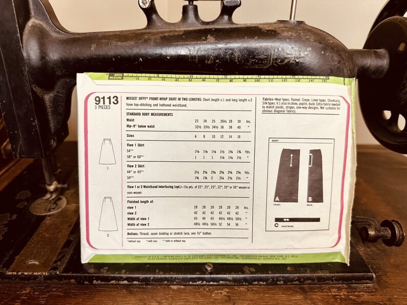 1970s 1979 Vintage Sewing Pattern Simplicity 9113 Jiffy - Etsy