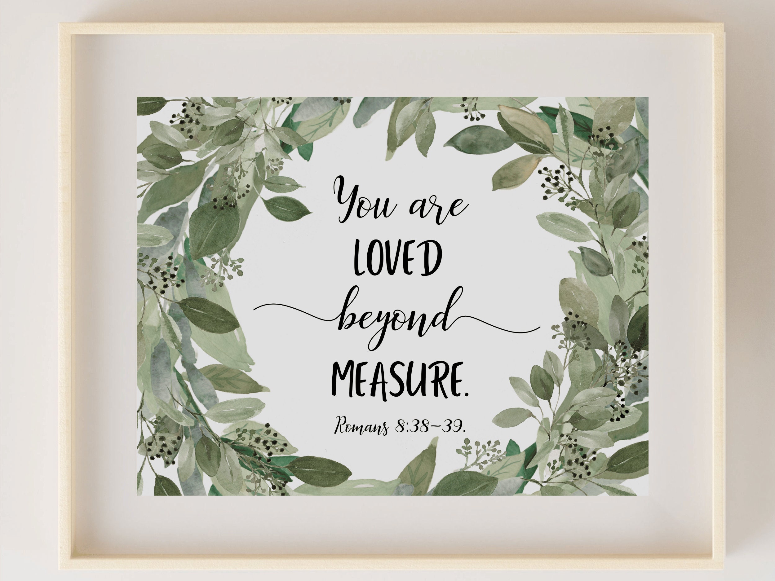 You Are Loved Beyond Measure, Bible Verse Nursery Printable Art ...