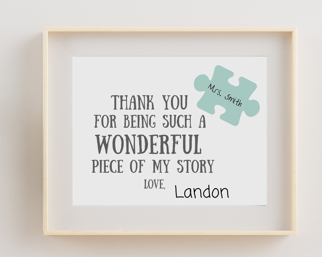 Teacher Gift, Customizable Gifts for Teachers, DIY Teacher Thank You ...