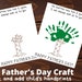DIY Child's Handprint Father's Day Tree Craft - Printable Pdf Kids ...