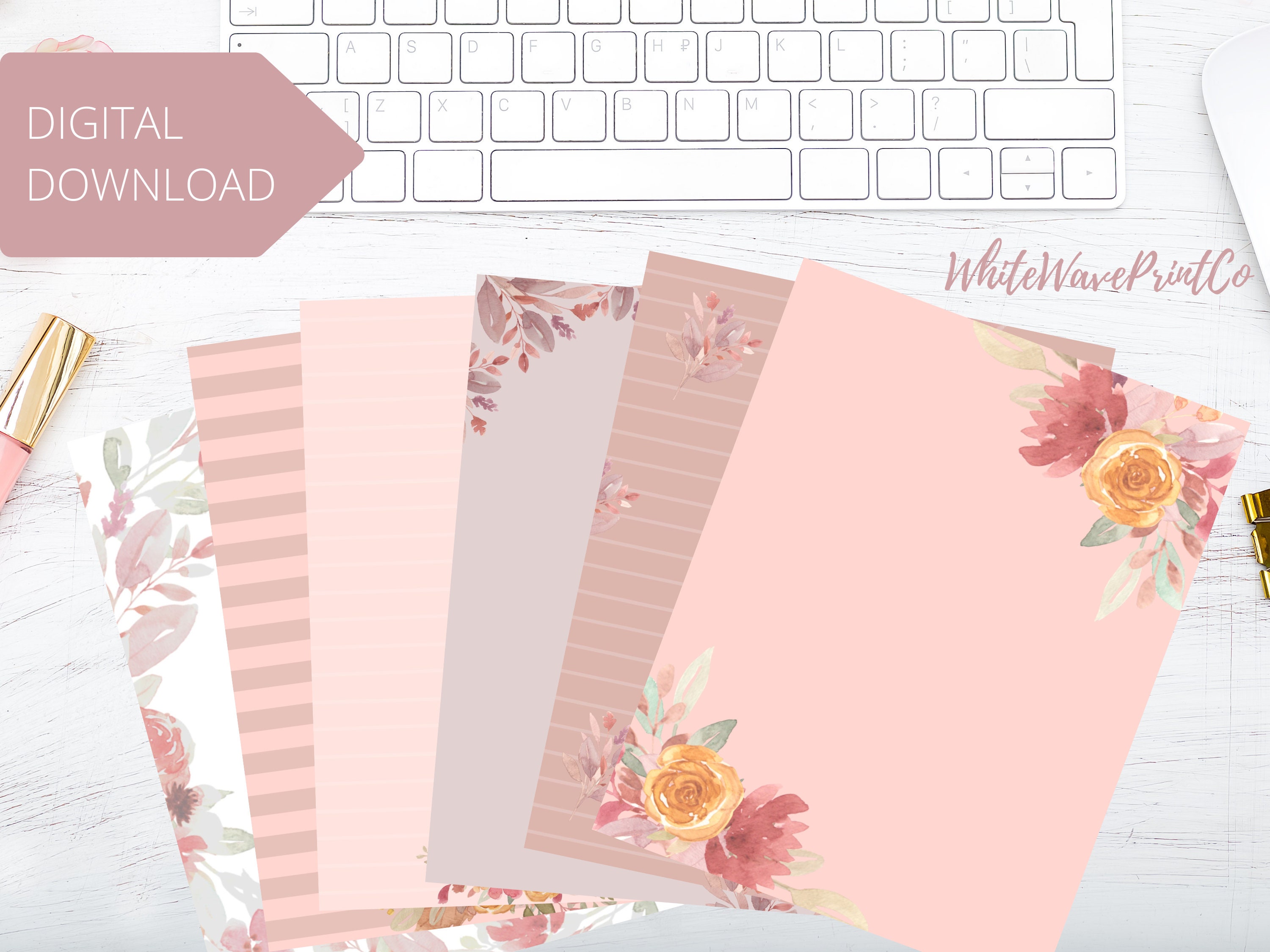 Cute Letter K Pink