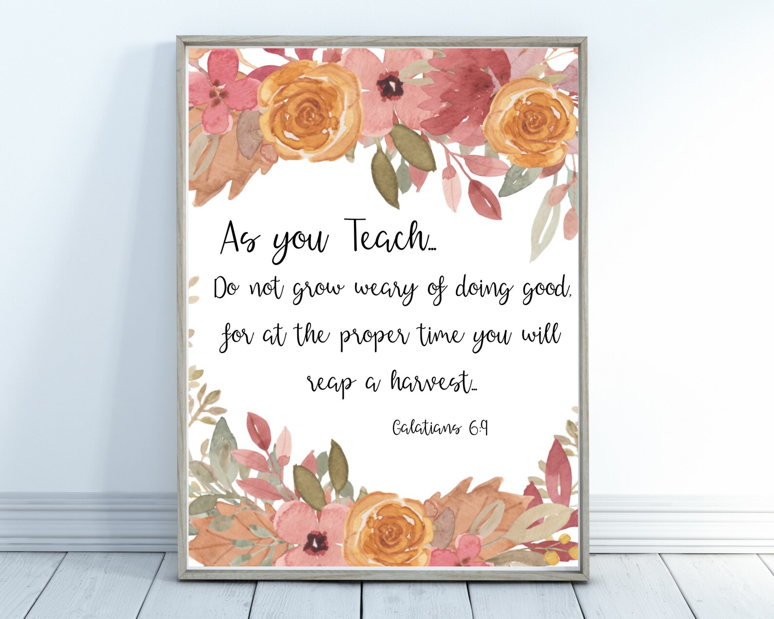 Teacher Gift Uplifting Bible Verse Teacher Sign Scripture Sign Teacher Gift Uplifting Bible Verse Teacher Sign Scripture Sign