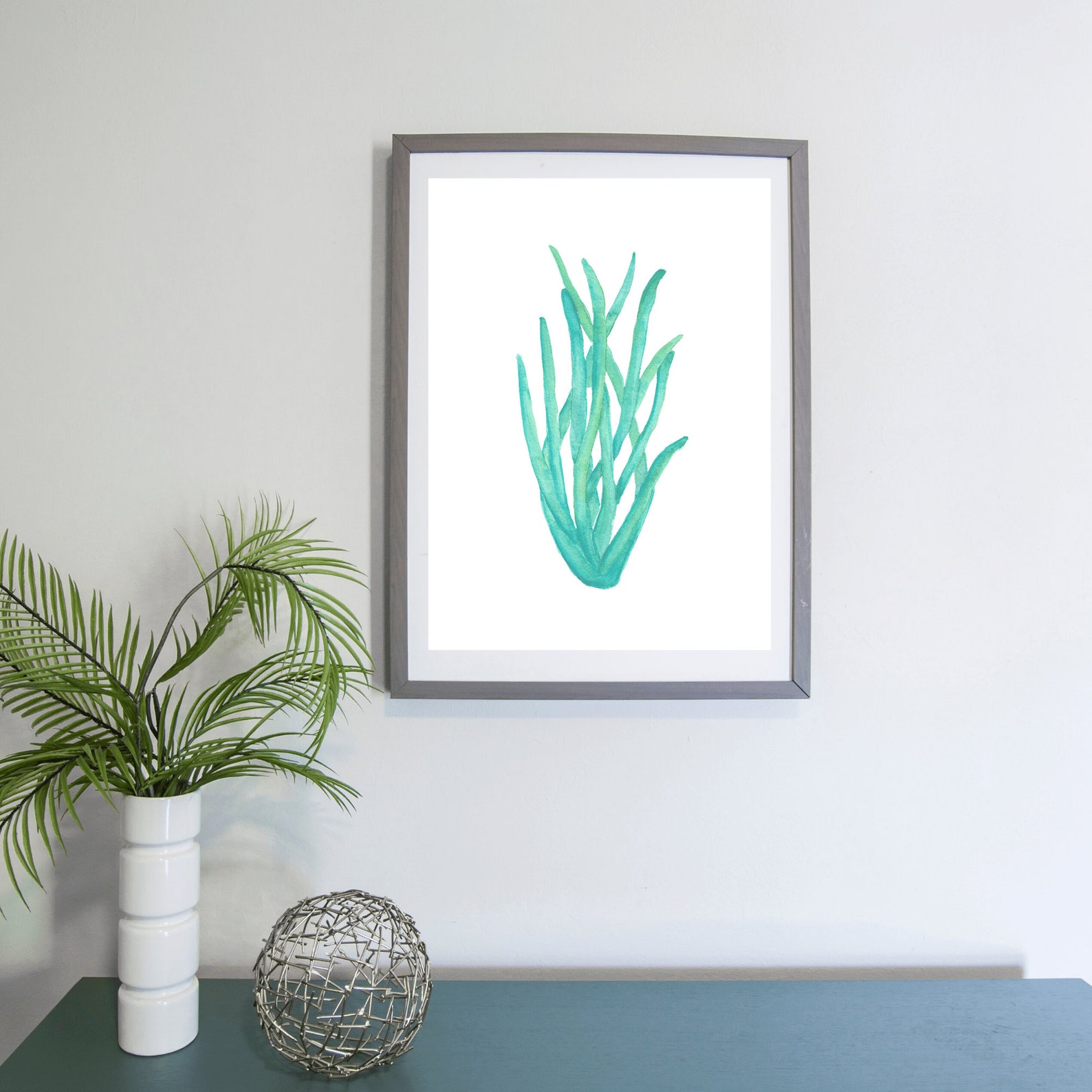 Seagrass Watercolor Instant Download Sea Life Decor - Etsy
