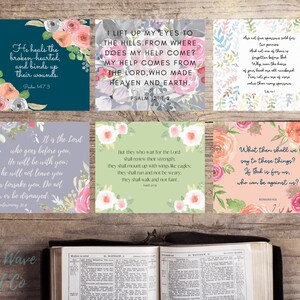 Scripture Card Bundle #1 & #2, Set of 36, Encouraging Verses, Bible ...