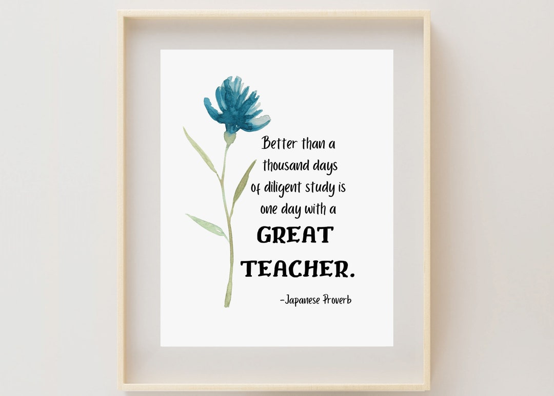 Teacher Gift, Inspiring Quote, Gifts for Teachers, Teacher ...