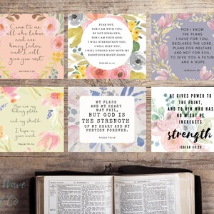 Scripture Card Bundle #1 & #2, Set of 36, Encouraging Verses, Bible ...