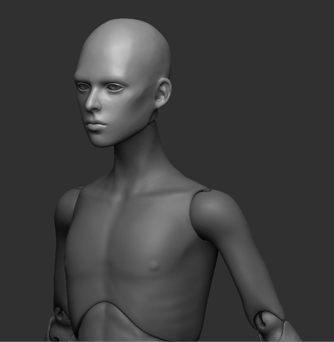 Male Bjd Stl Ready for Printing (cyrlian) - Etsy