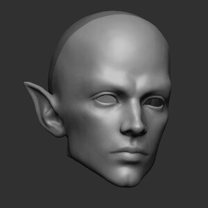 3d Digital File Kid Head for Bjd Doll for 3d Printing STL/OBJ Files ...