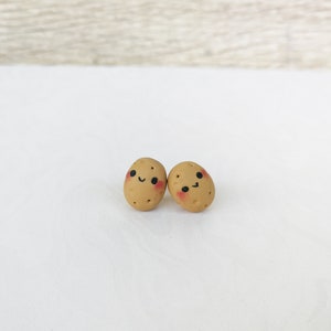 Potato Earrings Secret Santa Gift Kawaii Potato Studs Vegan Earrings ...