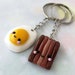 Bacon and Egg Keychain Best Friend Gift BFF Keychains Kawaii Food ...
