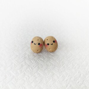 Potato Earrings Secret Santa Gift Kawaii Potato Studs Vegan Earrings ...