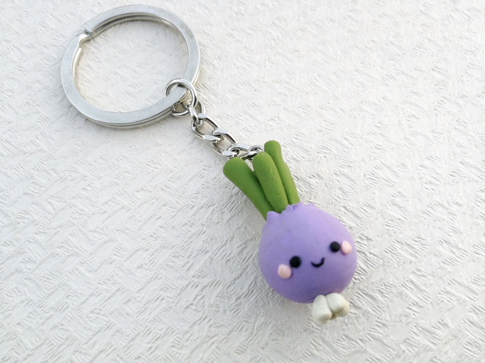 Kawaii Vegetable Keychain Radish Tomato Cucumber Onion | Etsy