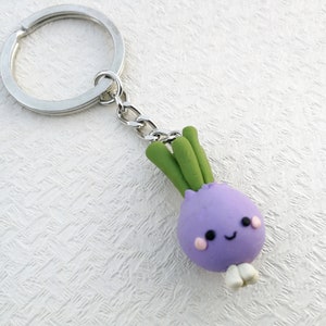 Kawaii Vegetable Keychain Radish Tomato Cucumber Onion Broccoli ...